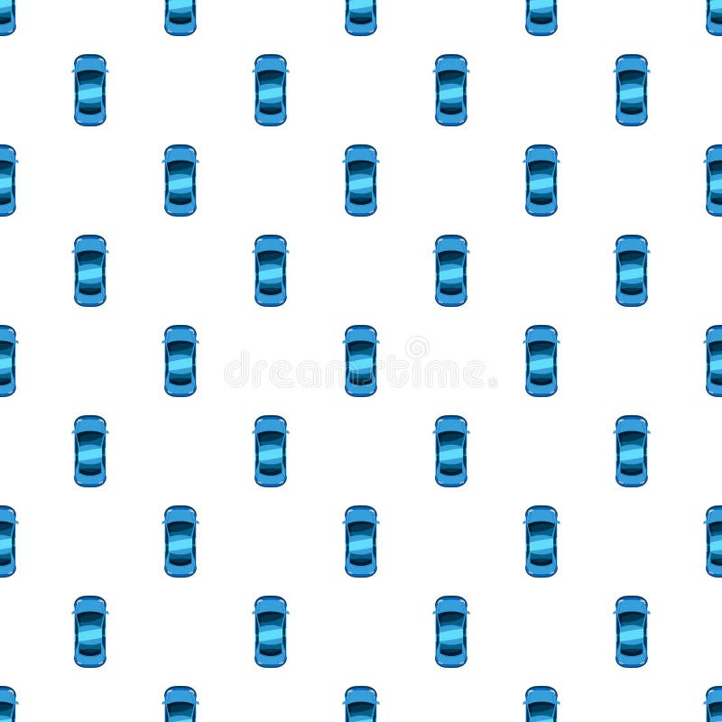 Blue car top view pattern stock vector. Illustration of engine - 96541911