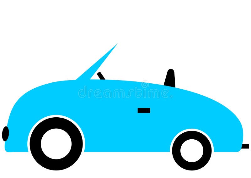 Blue car, vector icon stock vector. Illustration of auto - 90382152