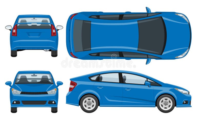 Hatchback Side Top Back Front Stock Illustrations – 299 Hatchback Side ...