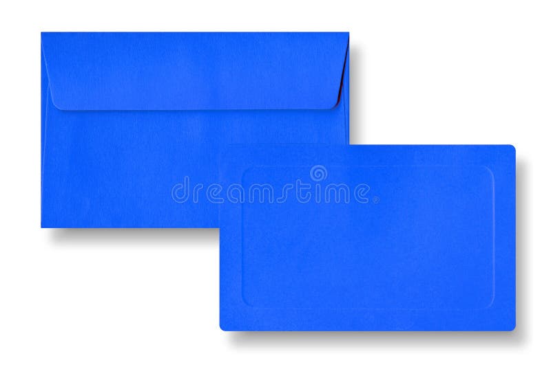 Blue card and envelope. stock photo. Image of address - 27682140