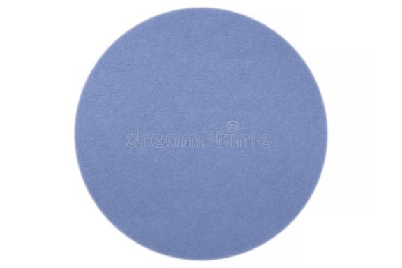 Blue Cardboard Circle Isolated on White Stock Photo - Image of abstract ...