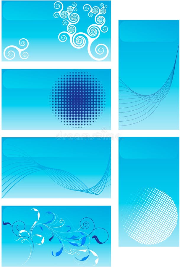 Blue cards stock vector. Illustration of fashion, background - 8900448