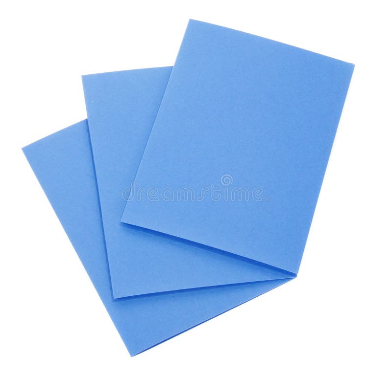 Blank Brochure stock image. Image of leaflet, blue, brochure - 16123115