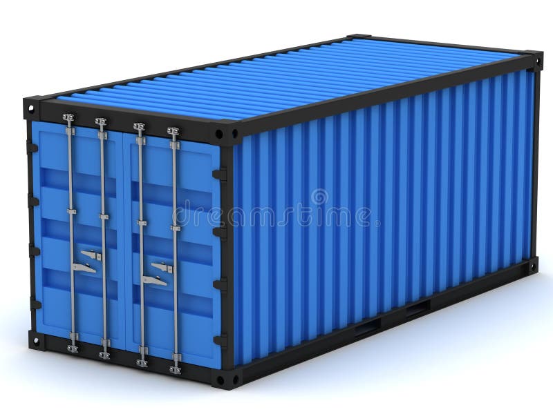 Shipping container stock vector. Illustration of commercial - 46849227