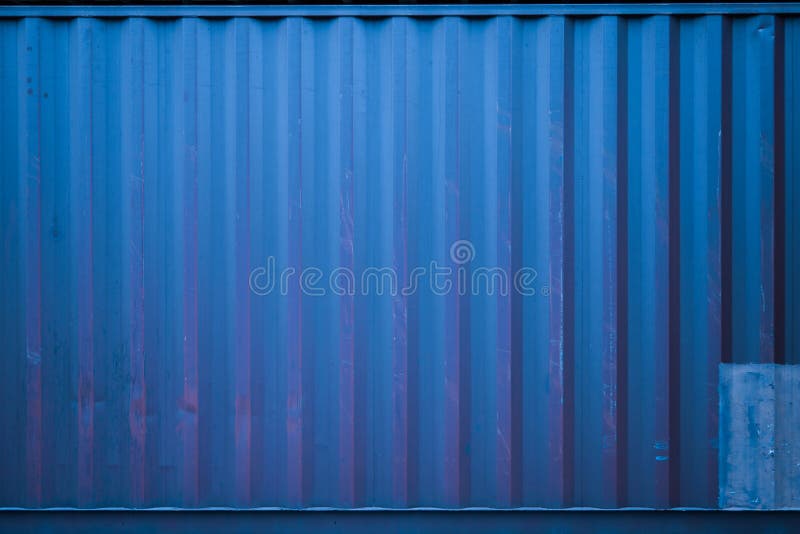 Blue Cargo container stock image. Image of distribution - 51860135
