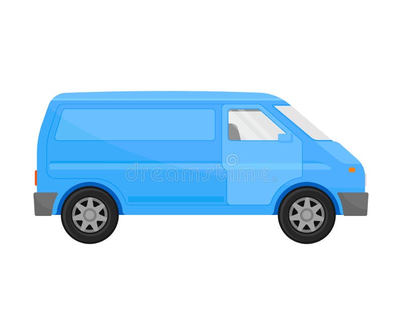 The Cargo Minivan. Side View. Volumetric Drawing Without A Mesh And A ...