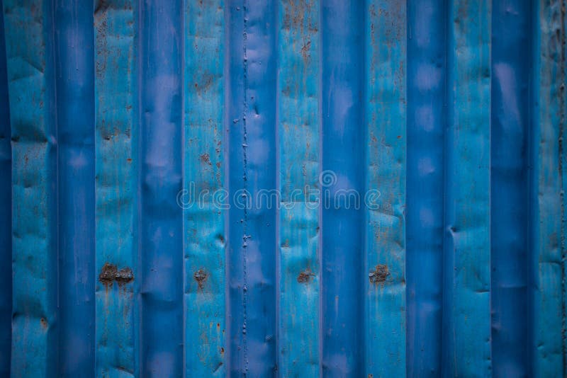 Blue Cargo Ship Container Texture Close Up without Labels Stock Image ...