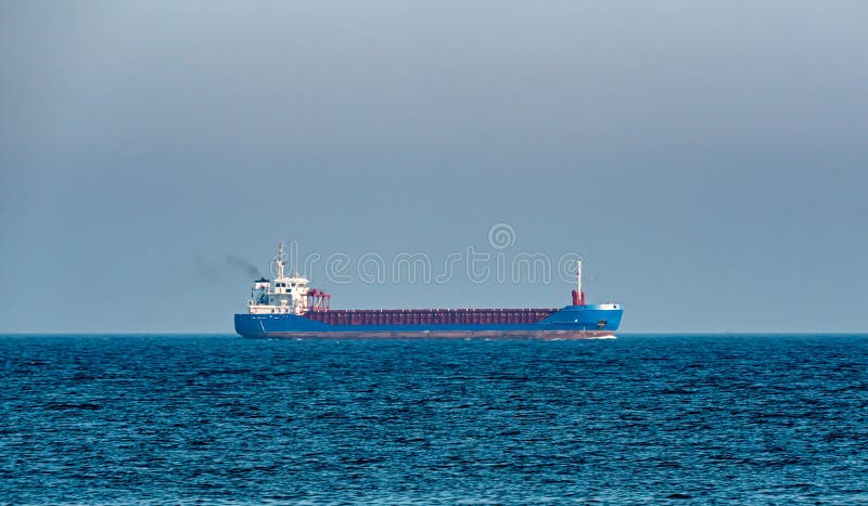 Freighter on an Ocean Passage Stock Image - Image of customs ...