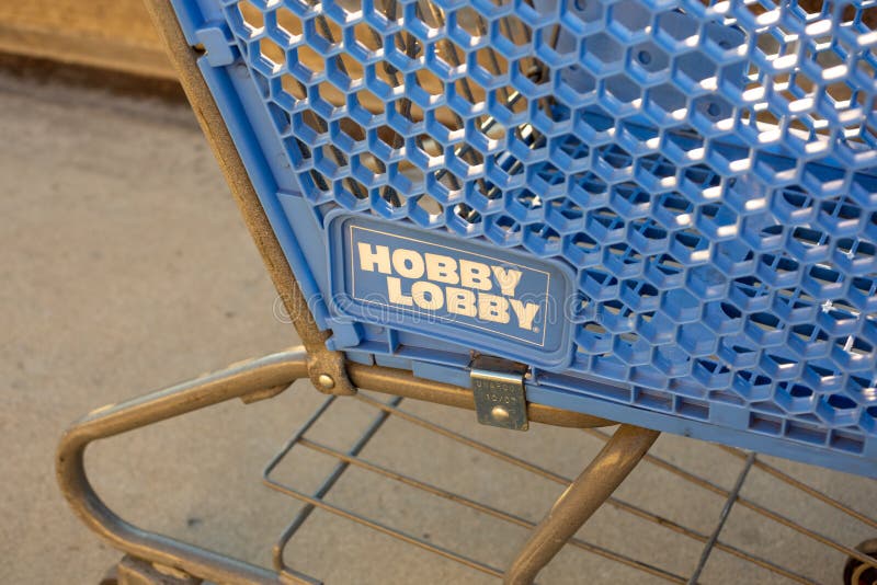 A Blue Cart from Hobby Lobby Editorial Image - Image of brick, product ...
