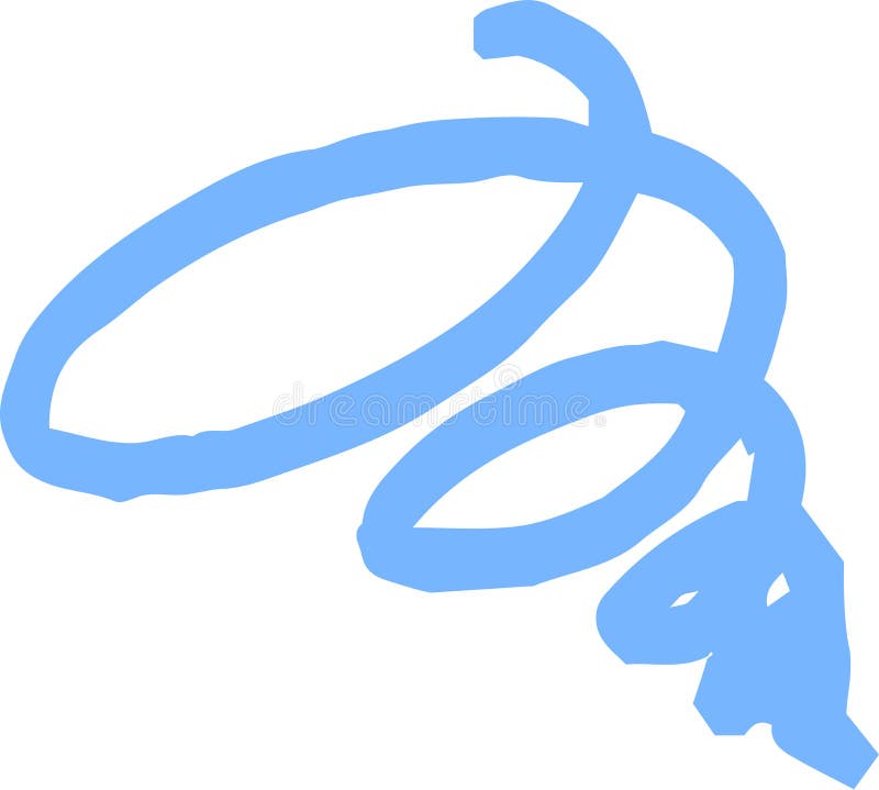 Blue Cartoon Symbol when Disappointed Stock Vector - Illustration of ...