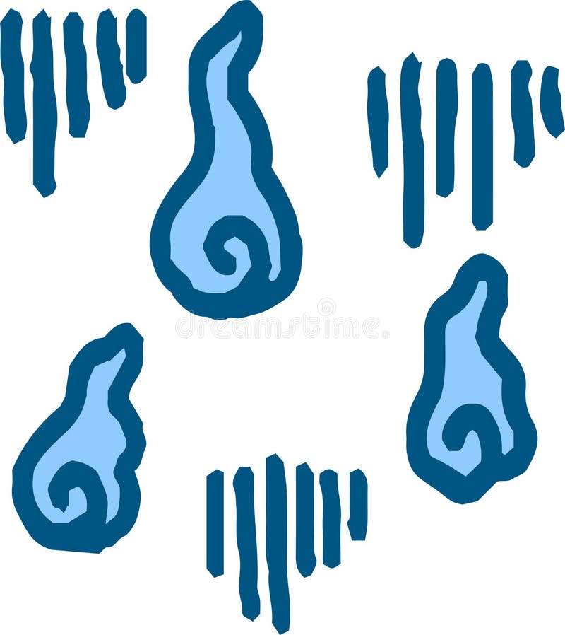 Blue Cartoon Symbol when Disappointed Stock Vector - Illustration of ...