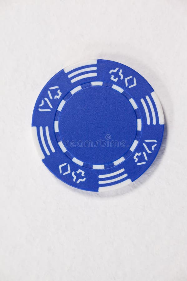 Blue Casino Chip on White Background Stock Photo - Image of gamble ...