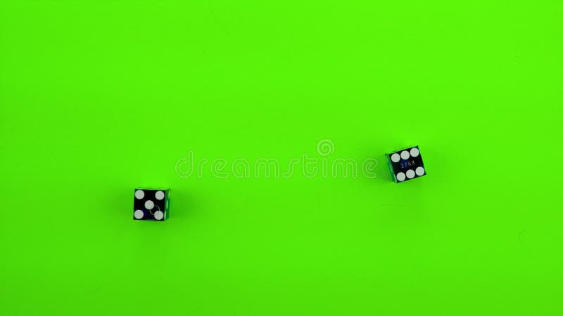 Blue Casino Dice Being Rolled and Settling on Boxcars Double Sixes ...