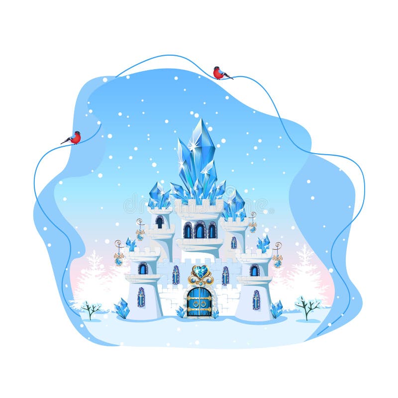 Fairy Tale Blue Castle for a Beautiful Princess and Prince with Towers ...