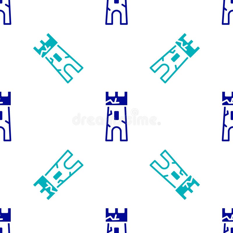 Blue Castle in the Shape of a Heart Icon Isolated on Blue Background ...