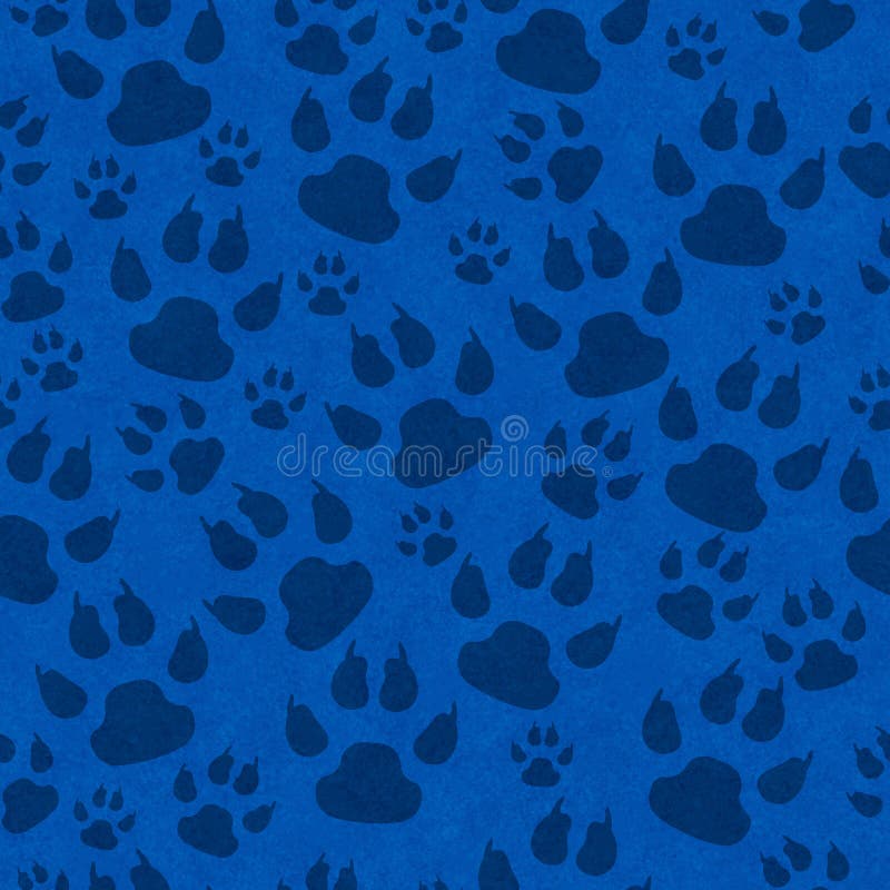 Pet Prints. Paw Seamless Pattern. Repeated Background. Paw Pets, Dog or ...