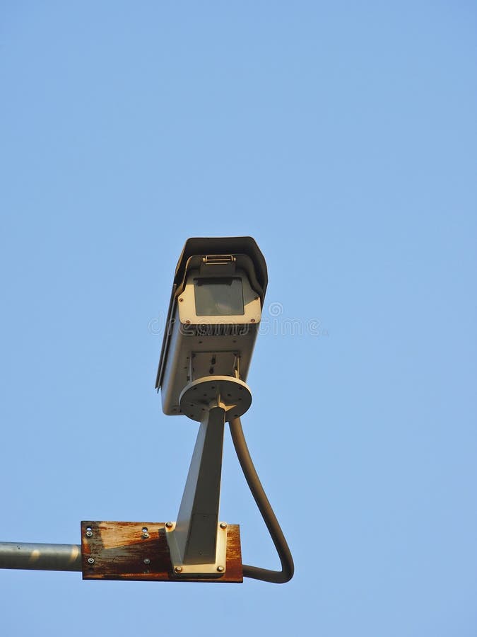Blue cctv stock image. Image of equipment, guard, secure - 31706515