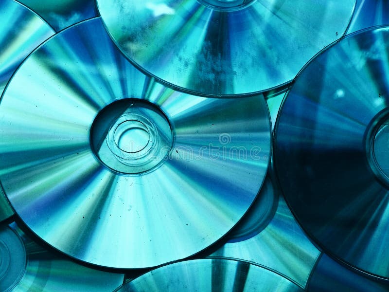 Blue CD stock image. Image of music, movie, recording, record - 32763