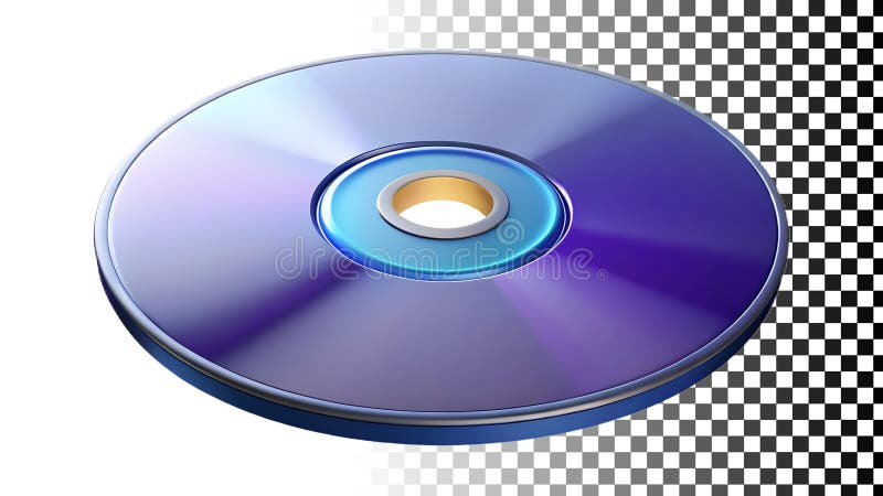 Blue CD Disc for Data Storage and Digital Media Png Transparent Image ...