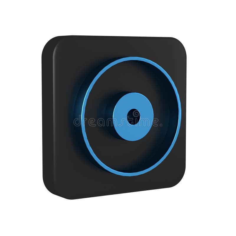 Blue CD or DVD Disk Icon Isolated on Transparent Background. Compact ...