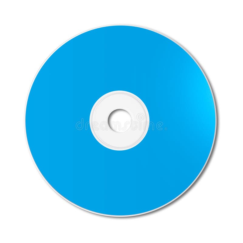 Blue CD - DVD Mockup Template Isolated on White Stock Image - Image of ...