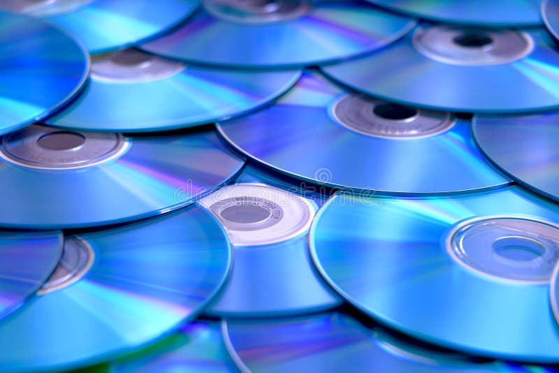 Blue Cd Stack Stock Photo - Image: 66364540