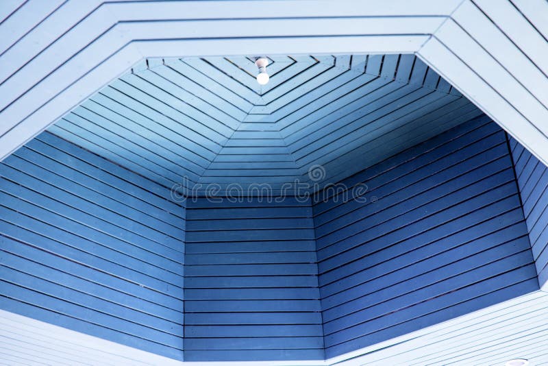 The Blue Ceiling is Beautiful and Comfortable. Stock Photo - Image of ...