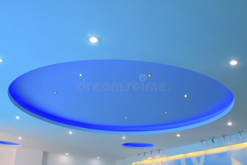 Blue ceiling stock photo. Image of commercial, blue, closeup - 32971060