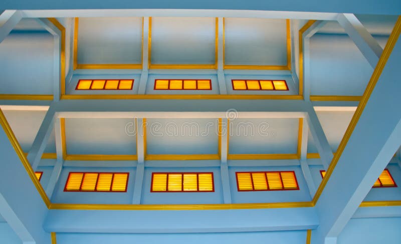 A blue ceiling structure stock image. Image of bule, craft - 80476079