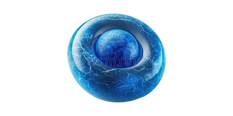 Blue Cell Structure Illustration. Biological and Scientific ...
