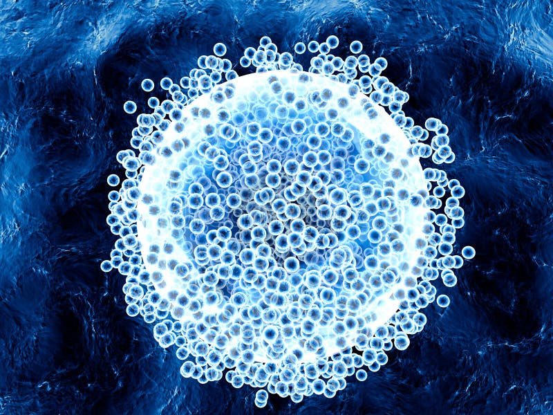 Blue cells stock illustration. Illustration of life, magnify - 28795616