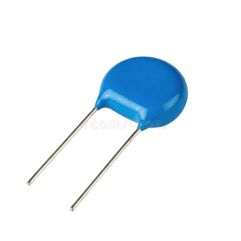 Blue Ceramic Disc Capacitor an Electronic Component for Storing ...