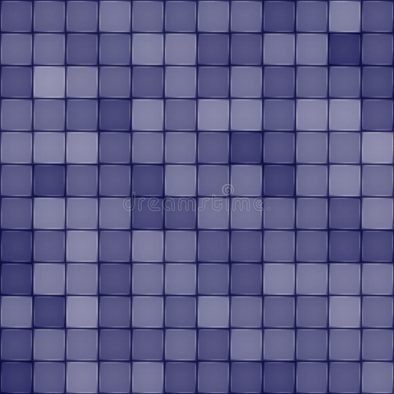 Blue Ceramic Tile Seamless Pattern Stock Vector - Illustration of ...