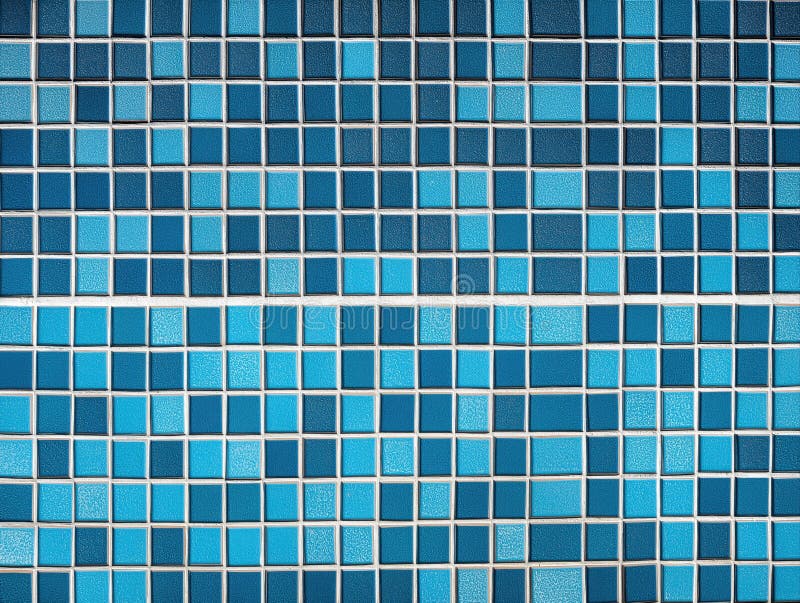 Blue Ceramic Tile Texture for Swimming Pool Decor Stock Photo - Image ...