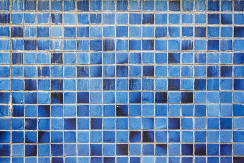 Blue Ceramic Wall Tiles and Details of Surface Stock Photo - Image of ...