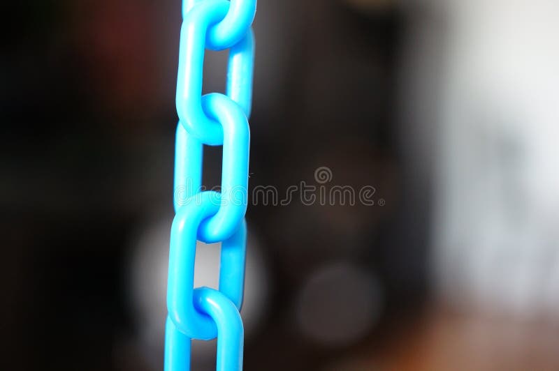 Blue Chain Link Fence Gate Locked with Key : Concept of Protecting ...