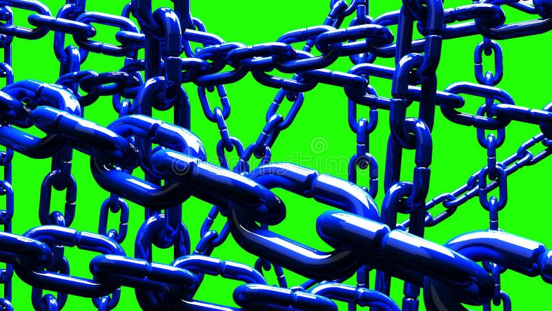 Blue Chains Abstract stock video. Video of 3dcg, continuous - 71743125