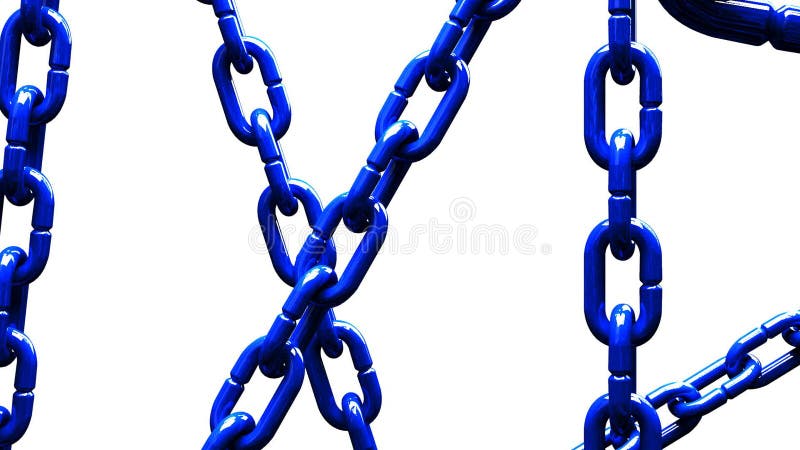 Blue Chains Abstract stock video. Video of 3dcg, continuous - 71743125