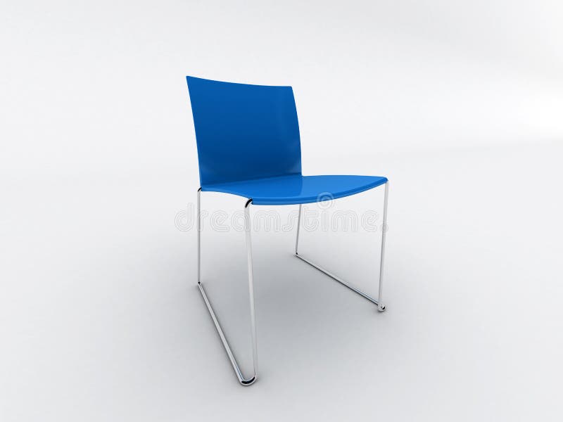 Blue chair stock illustration. Illustration of lifestyle - 12317630