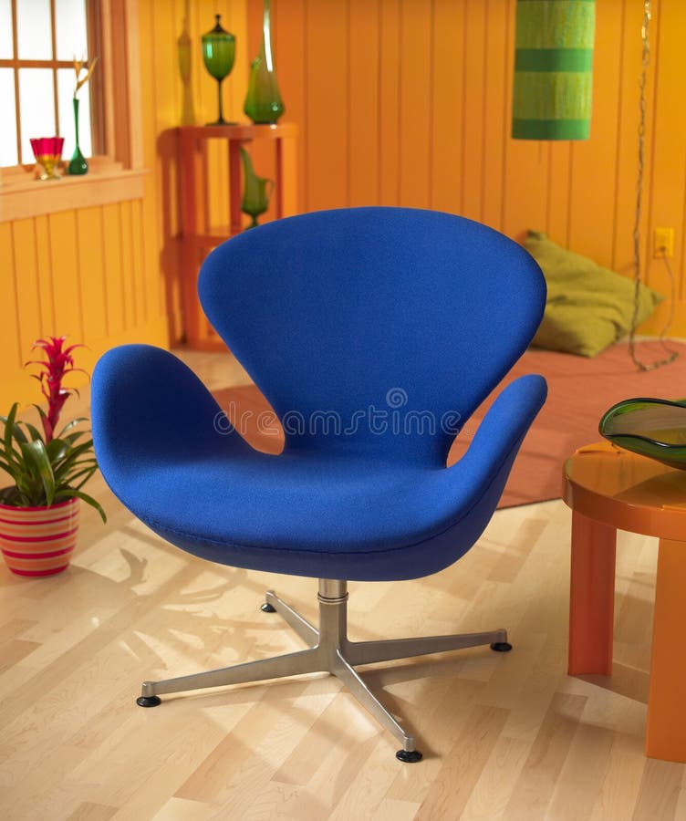 Blue Chair stock image. Image of light, furnishings, chair - 18695313