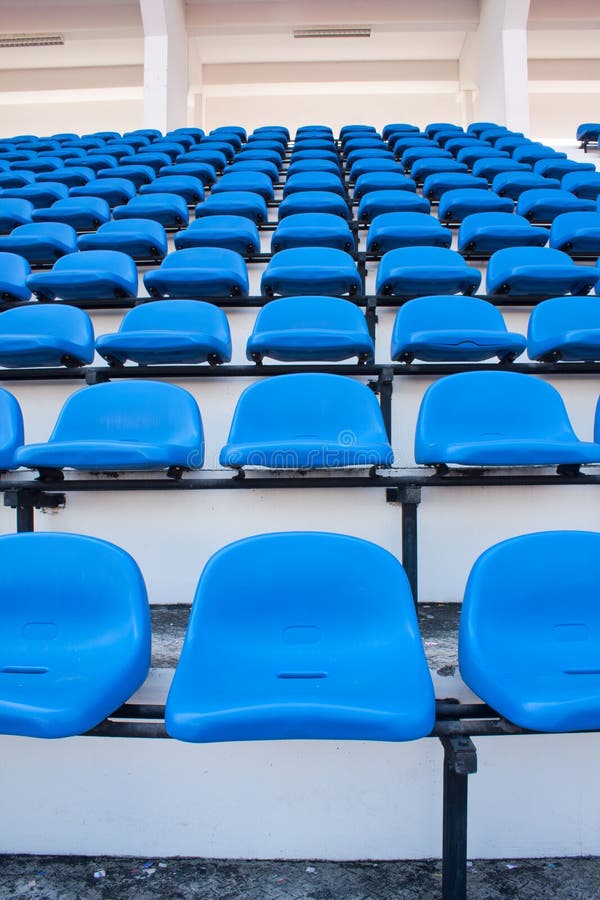 Blue chair. stock image. Image of crowd, seat, seating - 18874155