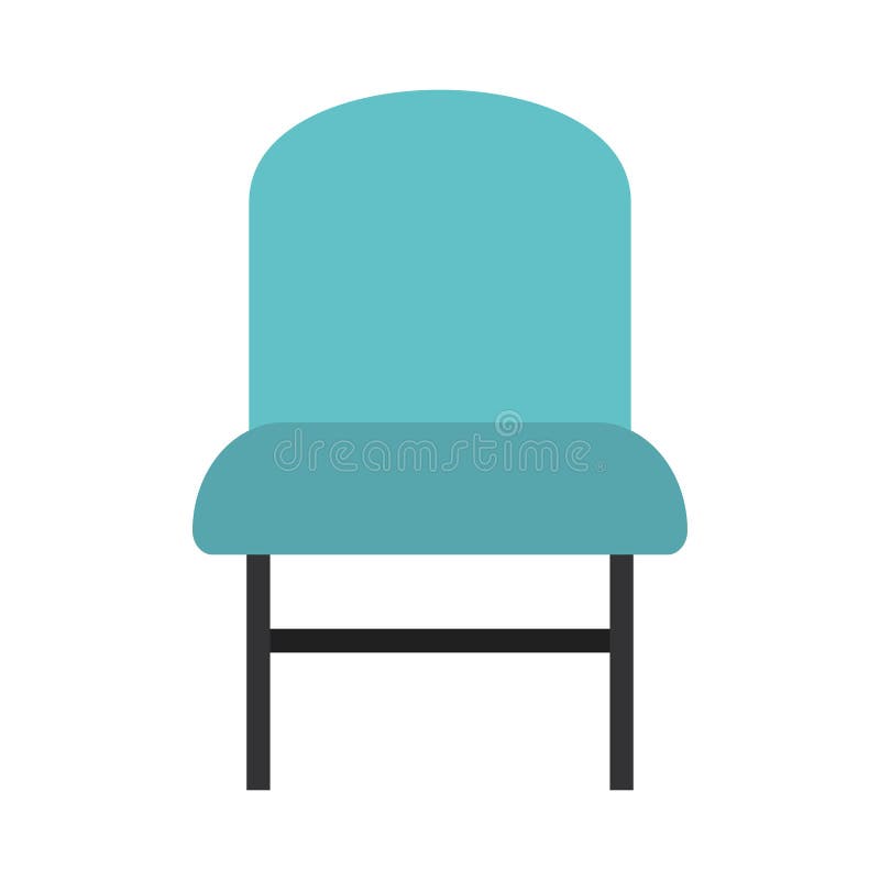 Blue chair icon stock vector. Illustration of design - 193162486