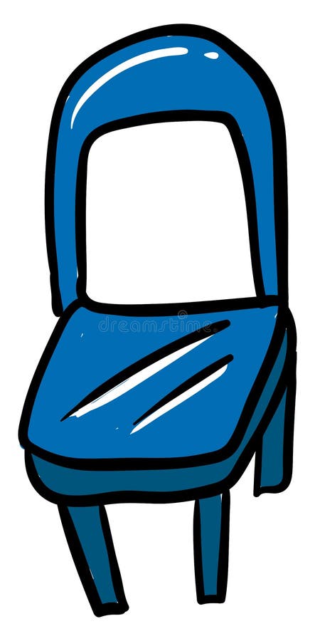 Blue Chair, Illustration, Vector Stock Illustration - Illustration of ...