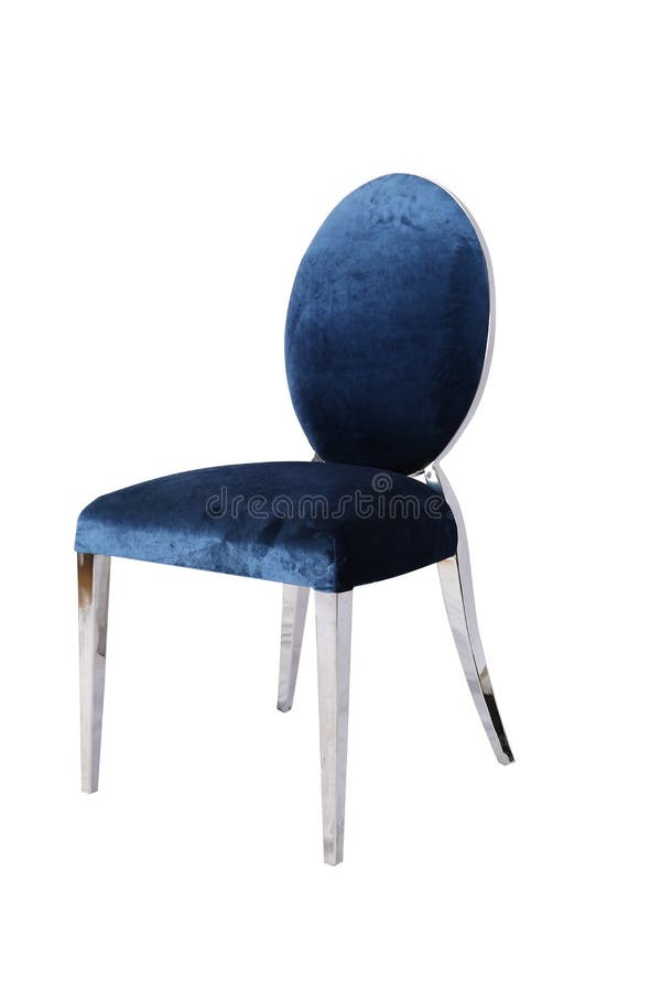 Blue Antique Chair Retro Style Louis Stock Image - Image of decor ...