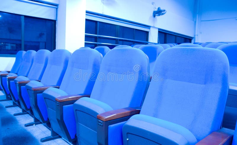 Blue chairs stock photo. Image of light, furniture, discussion - 17034978
