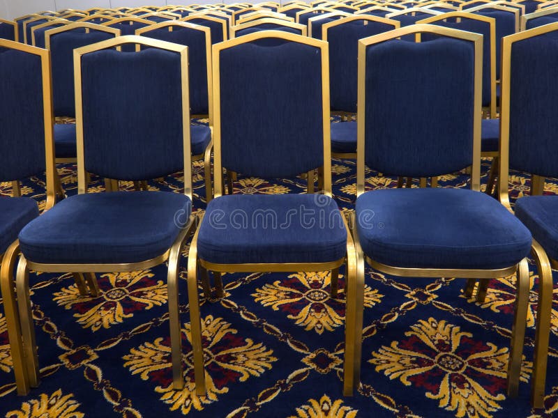 Blue chairs stock photo. Image of corporate, college - 22965622