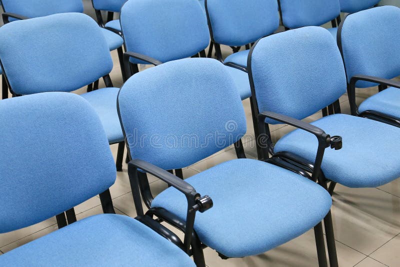 Blue chairs stock image. Image of corporate, board, commercial - 41277309