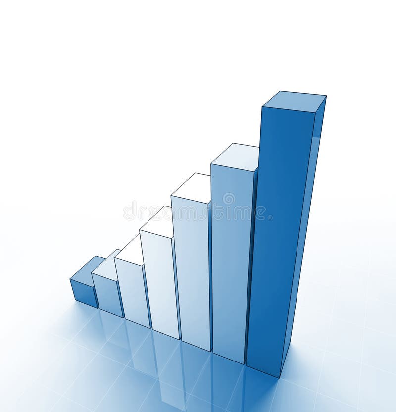 Blue chart stock illustration. Illustration of growing - 19903545