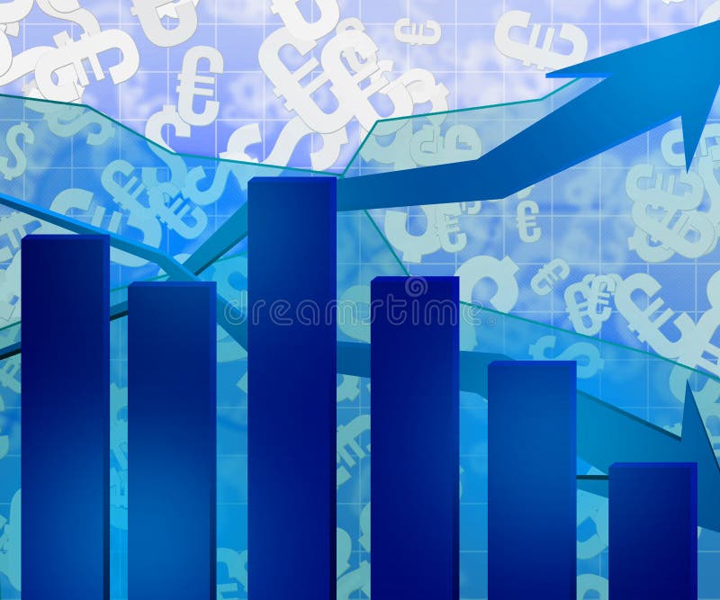 The Economic Background. Illustration for Economics and Business Stock ...