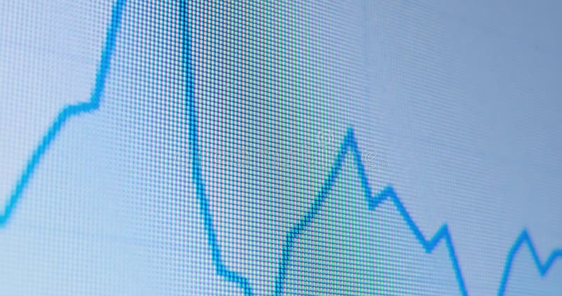 Light Blue Chart Shows Changing of Gold Price in App Macro Stock Video ...